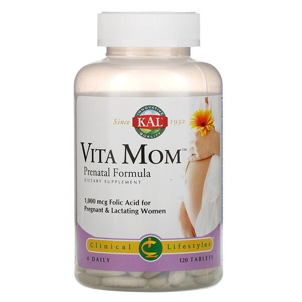 KAL, Vita Mom, Prenatal Formula, 120 Tablets – ME·MORI