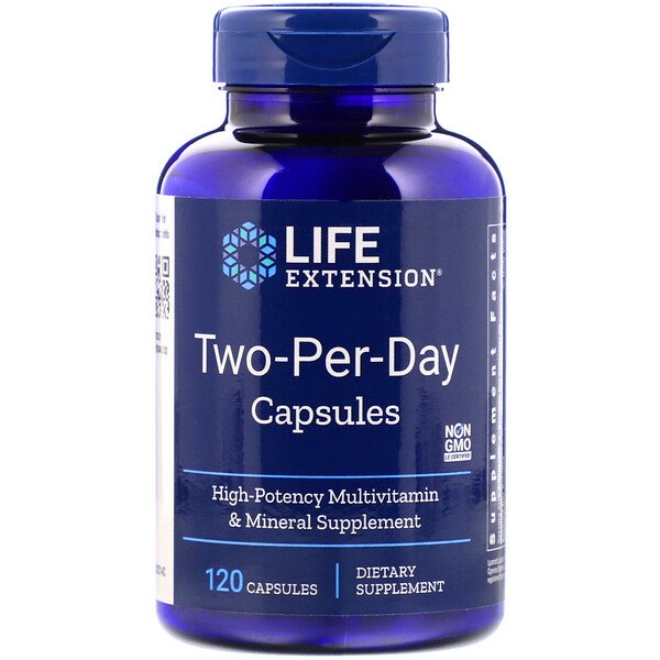 Life Extension, Two-Per-Day Capsules, 120 Capsules – ME·MORI