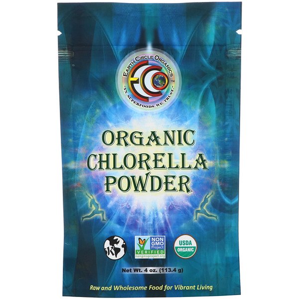 Earth Circle Organics, Organic Chlorella Powder, 4 oz (113.4 g) – ME·MORI